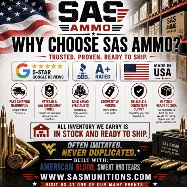 9MM Brass 124 Grain – GOA Hyperion Munitions | Made in USA - S.A.S. Ammo